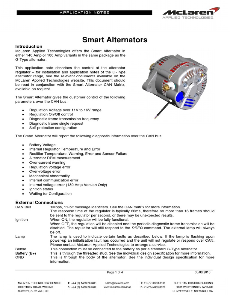 SMART Alternator | PDF | Ignition System | Amplifier