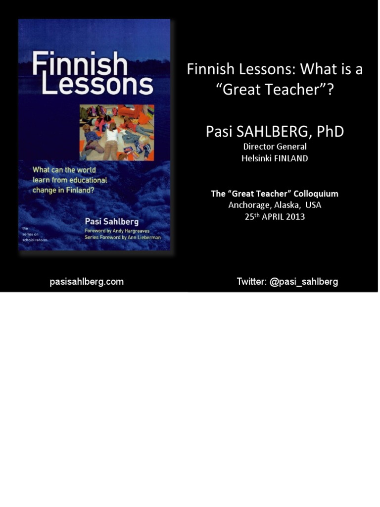 Finnish Lessons PDF | PDF | Finland | Teachers
