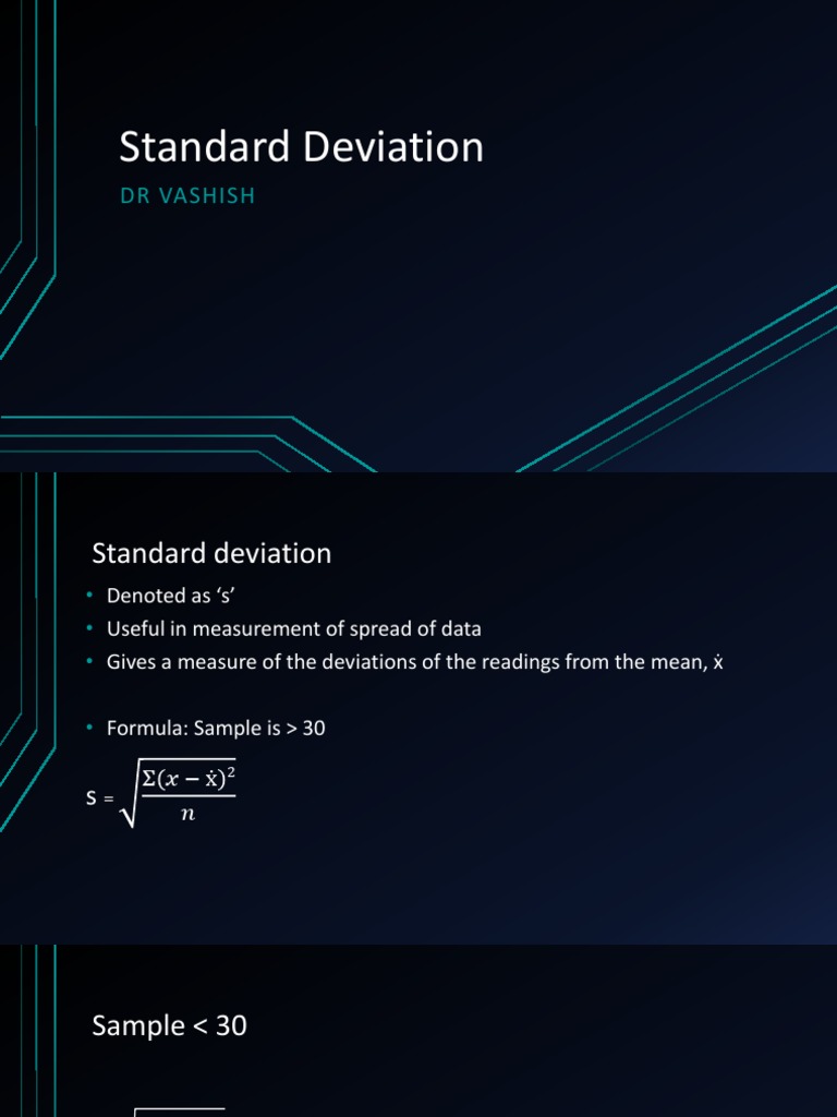 Standard Deviation | PDF | Standard Deviation | Mean