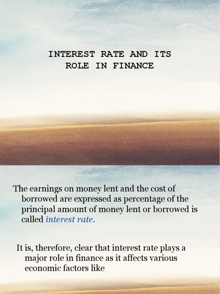 Finance Students' Guide to Interest Rates | PDF | Bonds (Finance ...