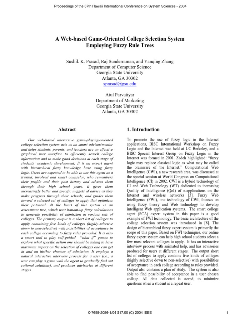 Conference Proceeding | PDF | Fuzzy Logic | Information