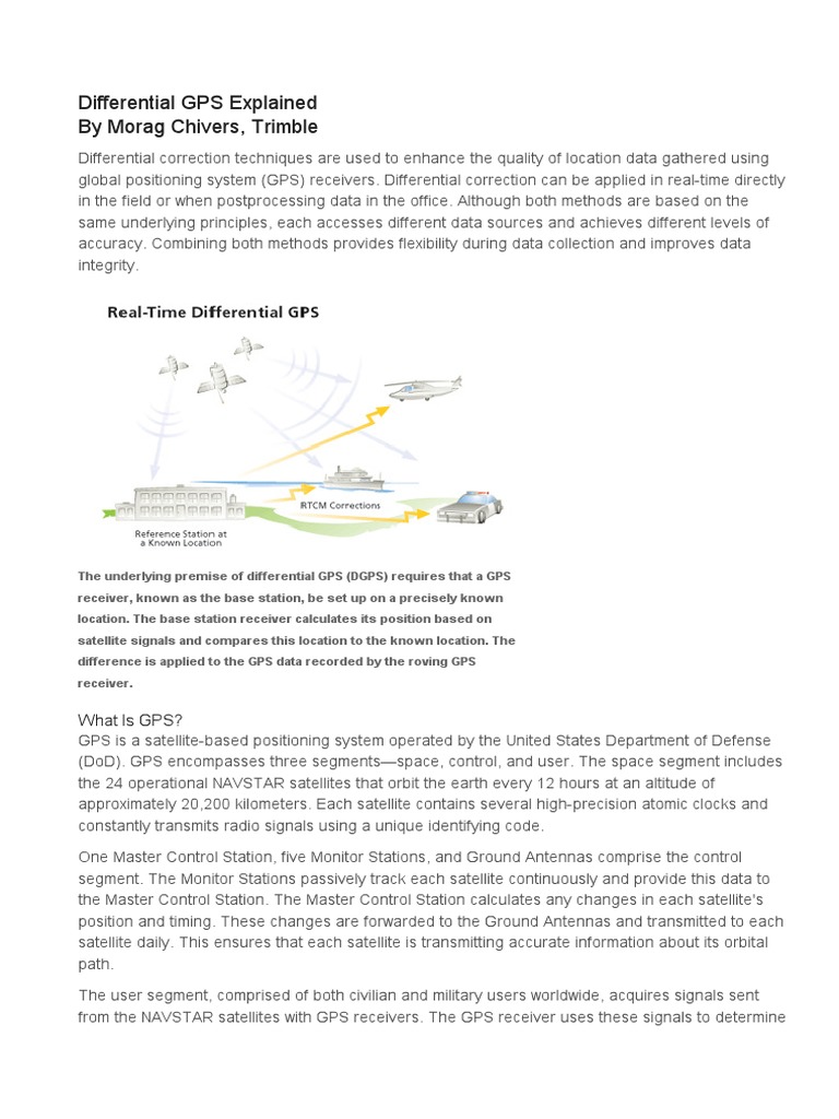1-Differential GPS Explained | PDF | Global Positioning System ...