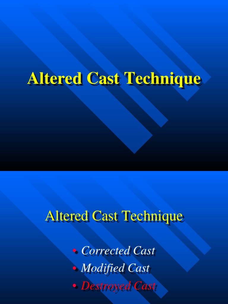 Altered Cast | PDF | Dentures | Dentistry Branches