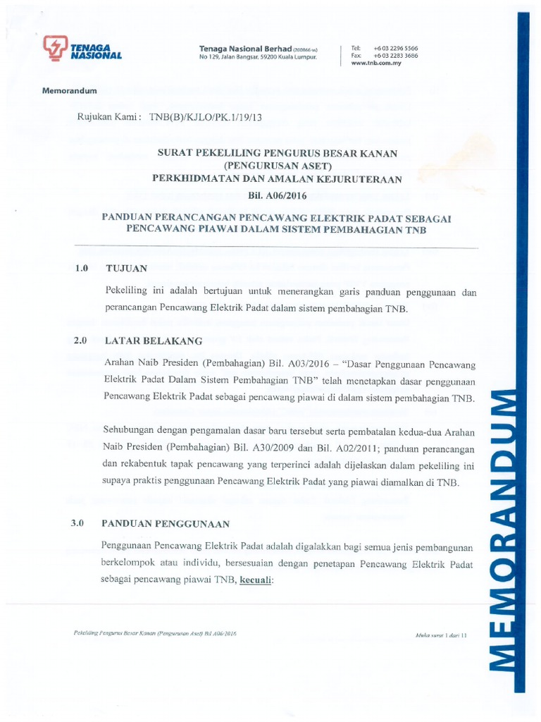 TNB 160513 Compact Sub Station Guidelines | PDF