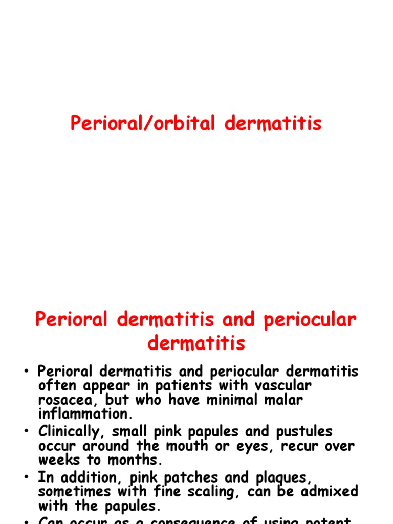 Perioral Dermatitis | PDF