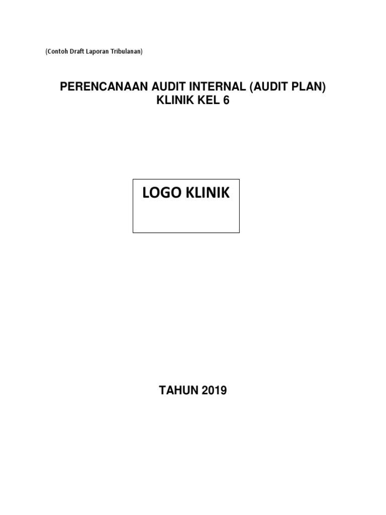 (Praktek) Dokumen Perencanaan Audit (Audit Plan) | PDF | Bisnis | Komputer