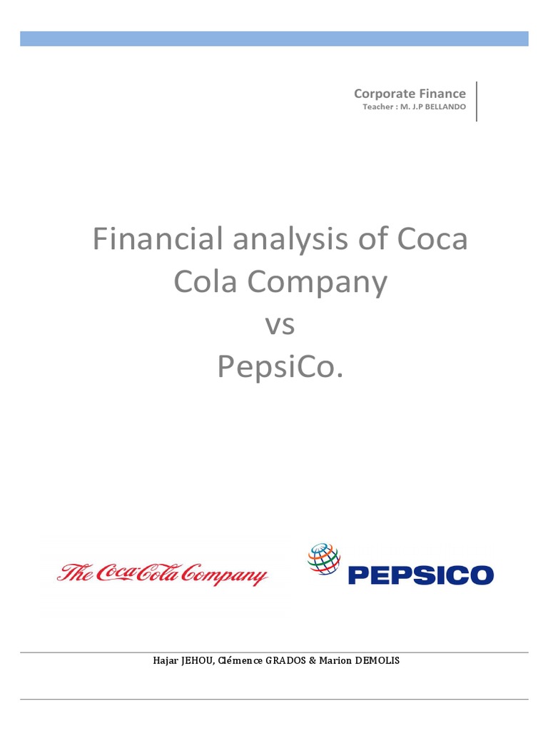 Financial Analysis of Coca Cola Company | PDF | Pepsi Co | The Coca ...