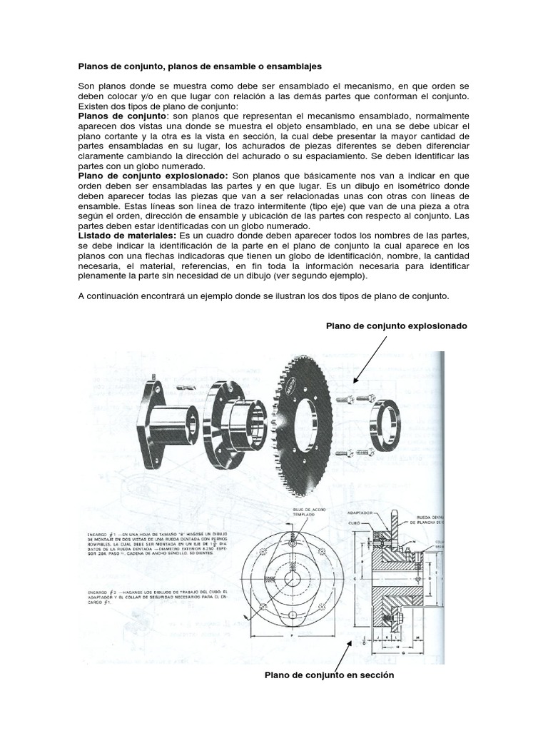 Planos de Ensamble o de Conjunto | PDF
