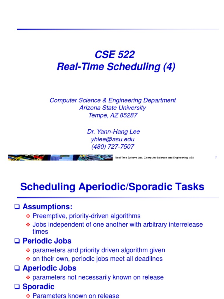 Real-Time Task Scheduling Guide | PDF | Scheduling (Computing) | Computing