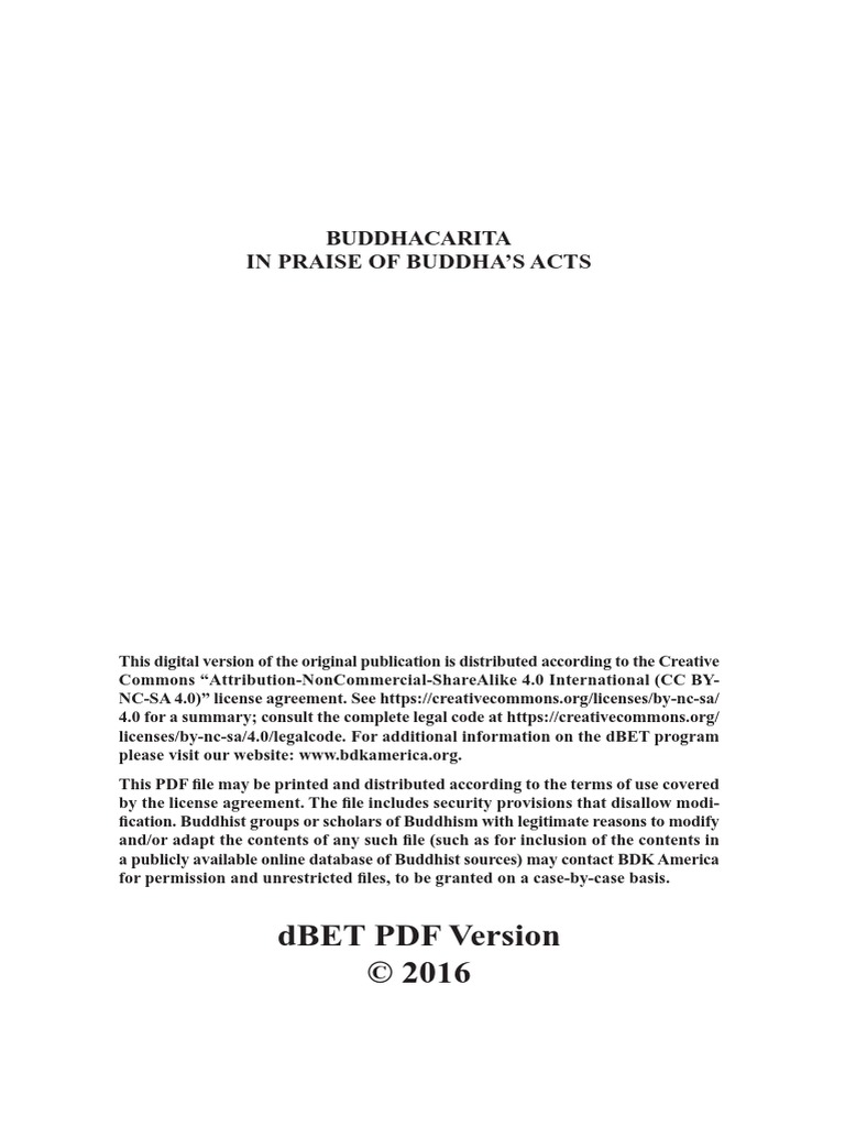 Buddhacarita - In Praise of Buddhas Acts | Gautama Buddha | Sanskrit