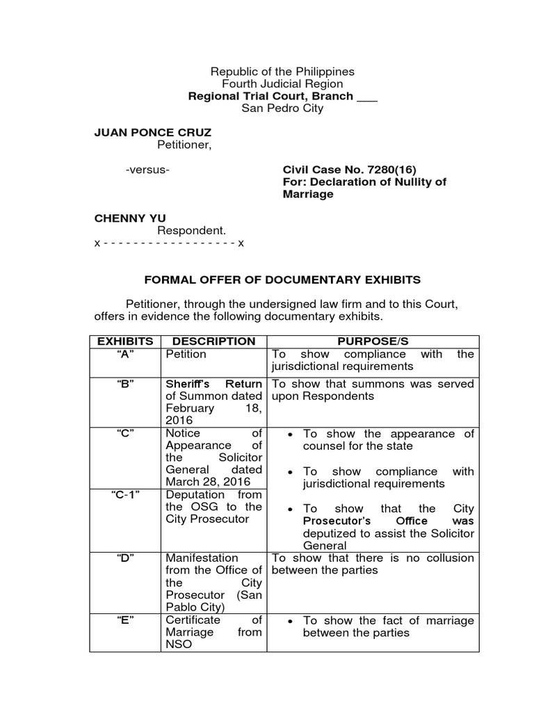 Formal Offer of Evidence | PDF | Prosecutor | Public Sphere