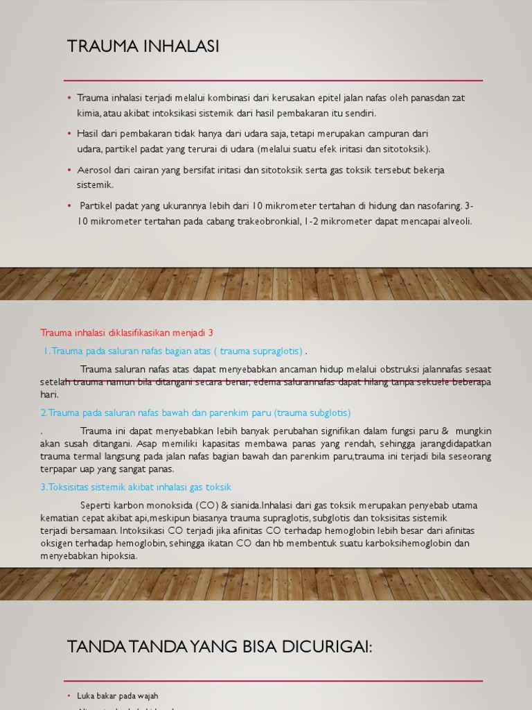 Trauma Inhalasi & Histologi Pernapasan | PDF