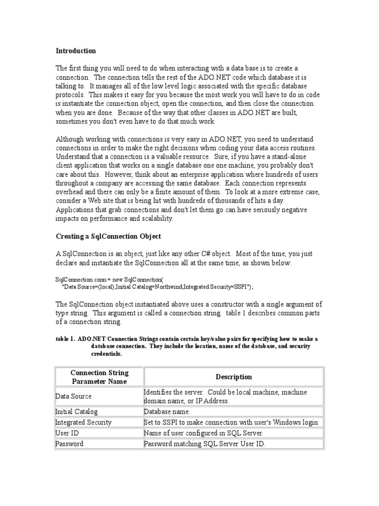 Sqldataadapter Pdf Parameter Computer Programming Databases 3576