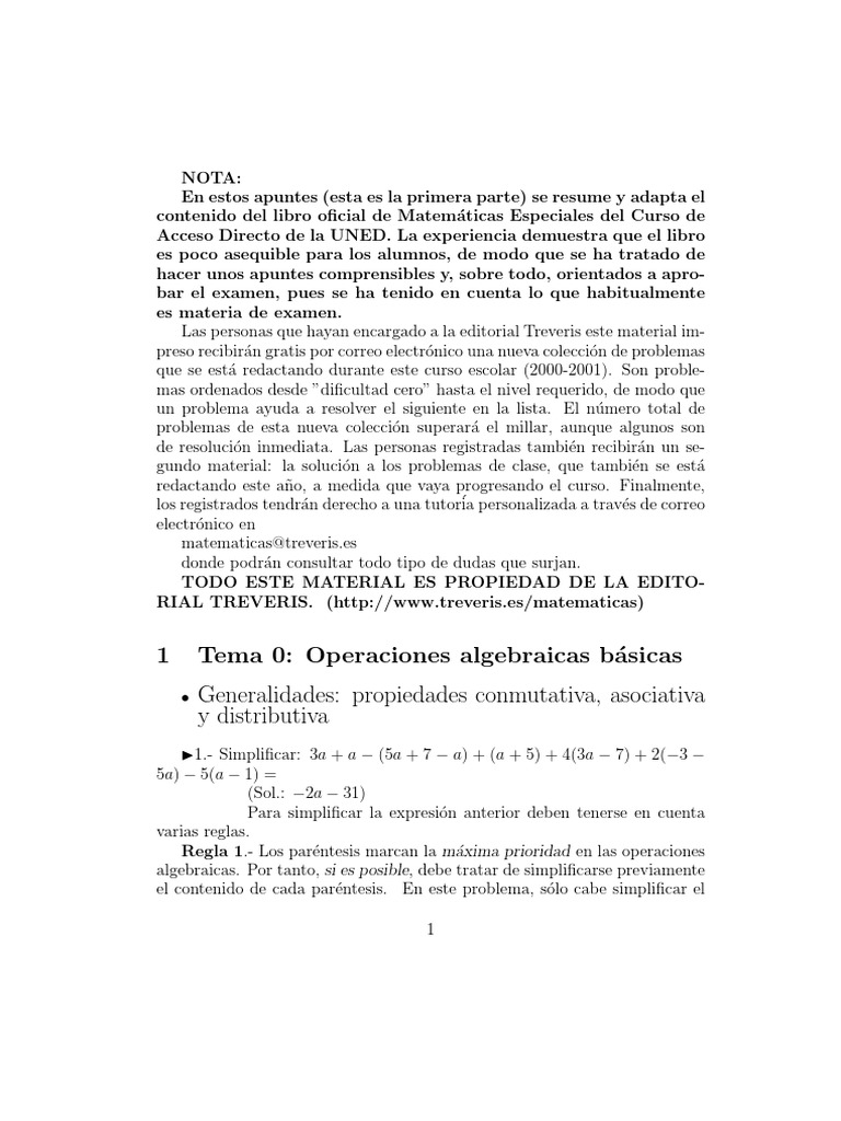 Matemáticas Elementales I | Descargar gratis PDF | Fracción ...
