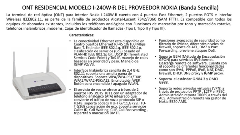 Ont Alcatel | PDF | Red privada virtual | Cortafuegos (informática)