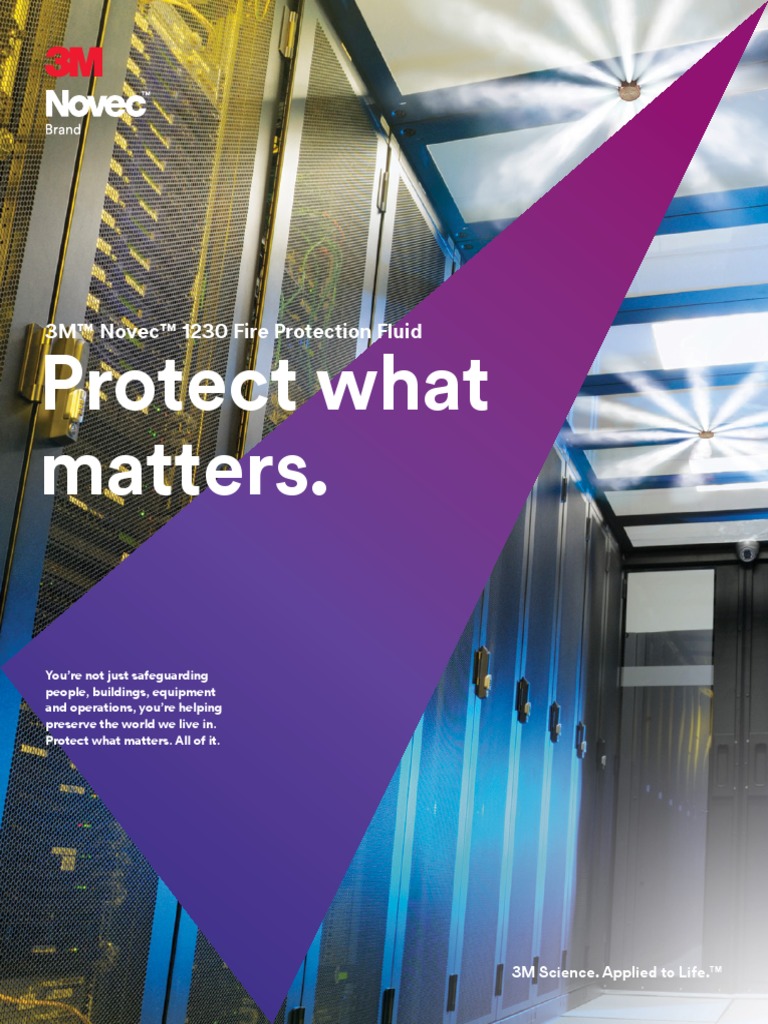 3M Novec 1230 Fluid Protect What Matters Brochure | PDF | Implied ...