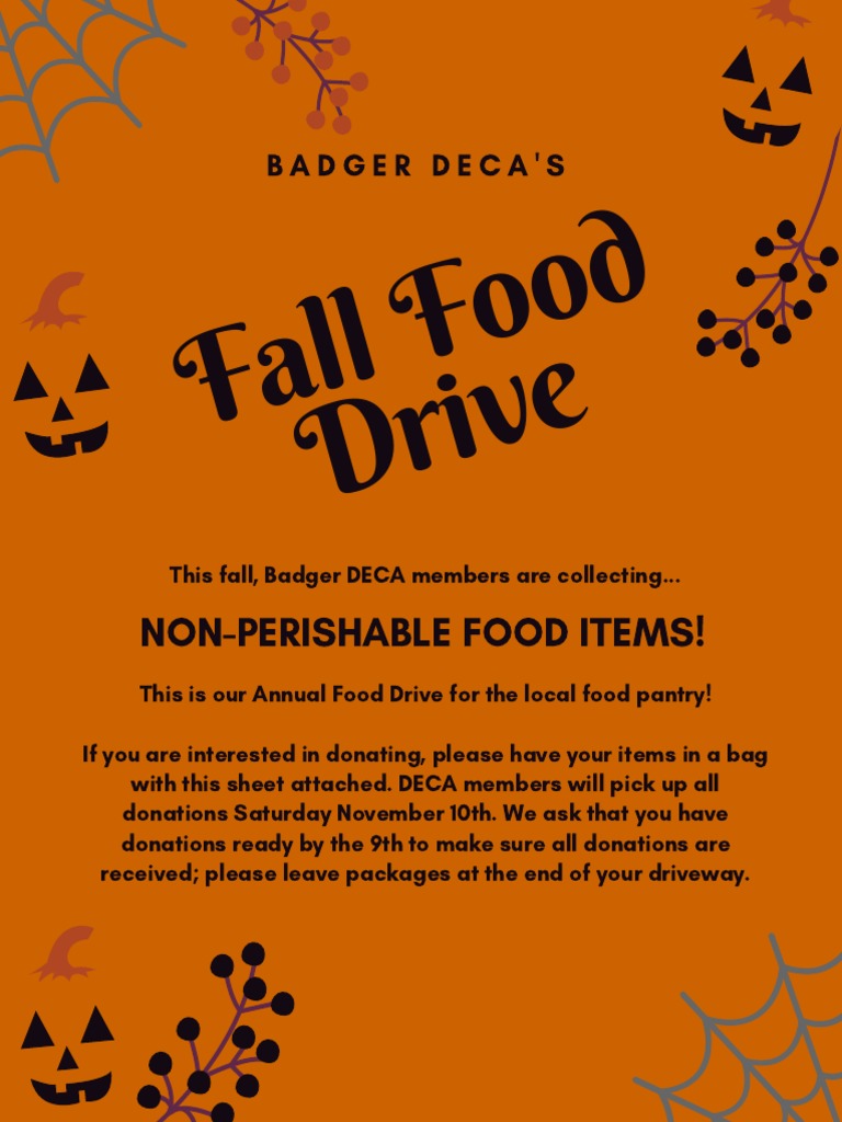 Community Fall Food Drive | PDF