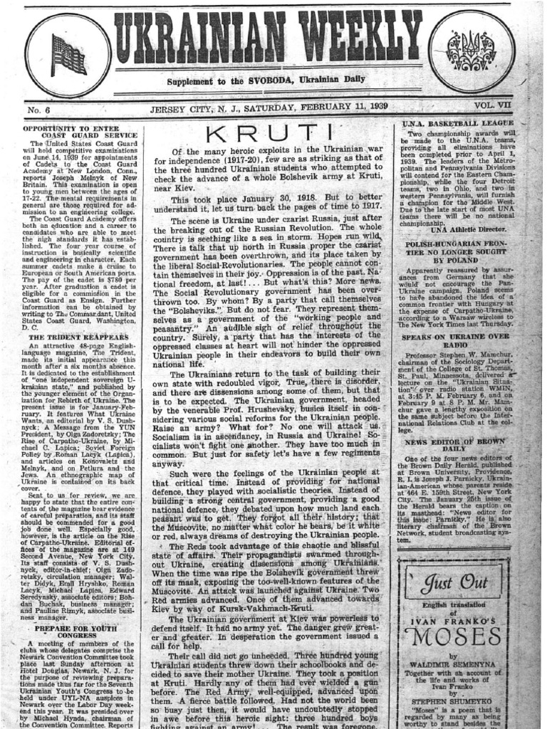 The Ukrainian Weekly 1939-06 | PDF | Ukraine