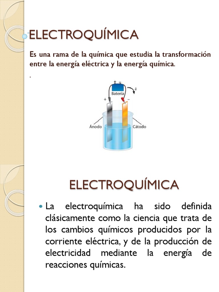 ELECTROQUÍMICA | PDF | Electroquímica | Redox