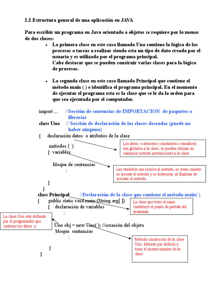 Fundamentos de Programación | PDF | Objeto (informática) | Clase ...