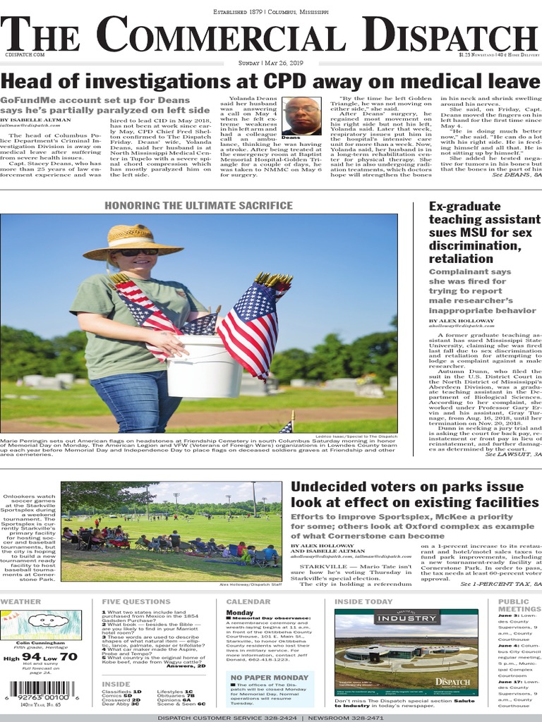 Commercial Dispatch Eedition 5-26-19 | PDF | Memorial Day | United ...