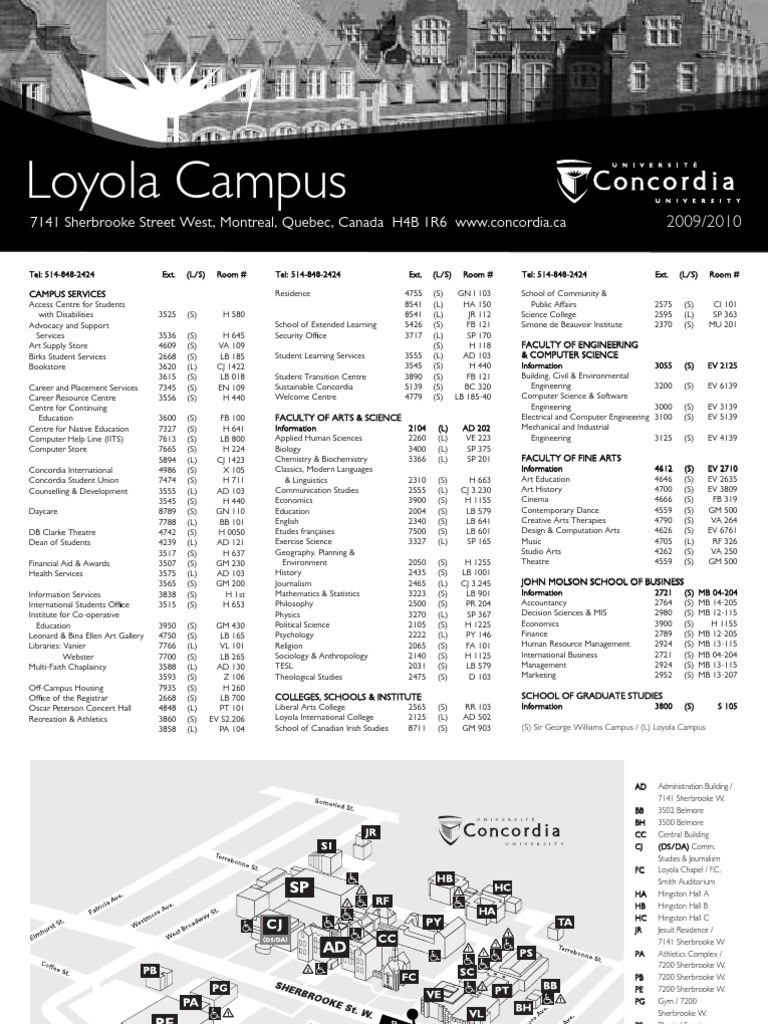 Loyola Campus Map | PDF | Academia | Science