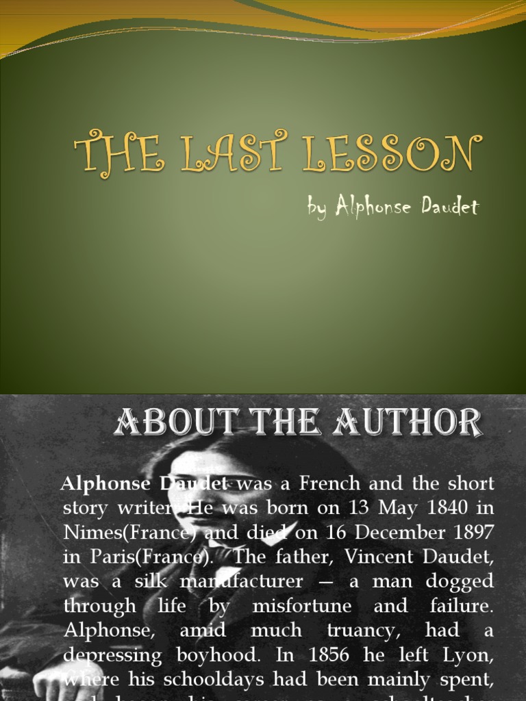 The Last Lesson | PDF