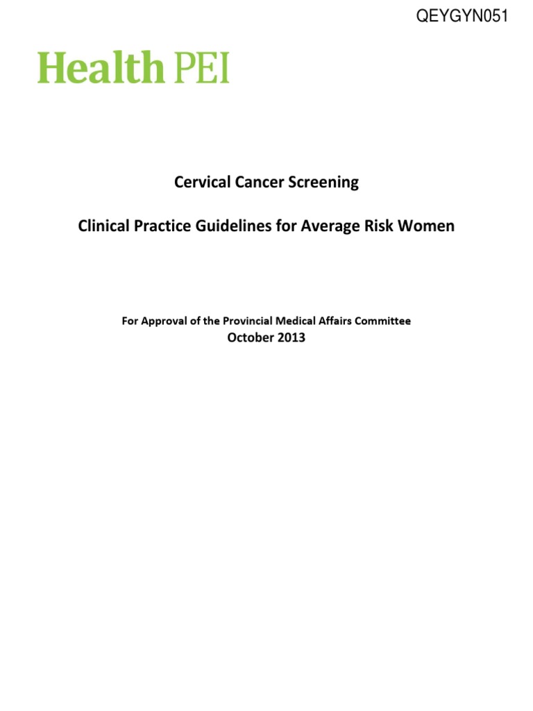 Cervical Cancer Screening PDF | PDF | Cervical Cancer | Cancer