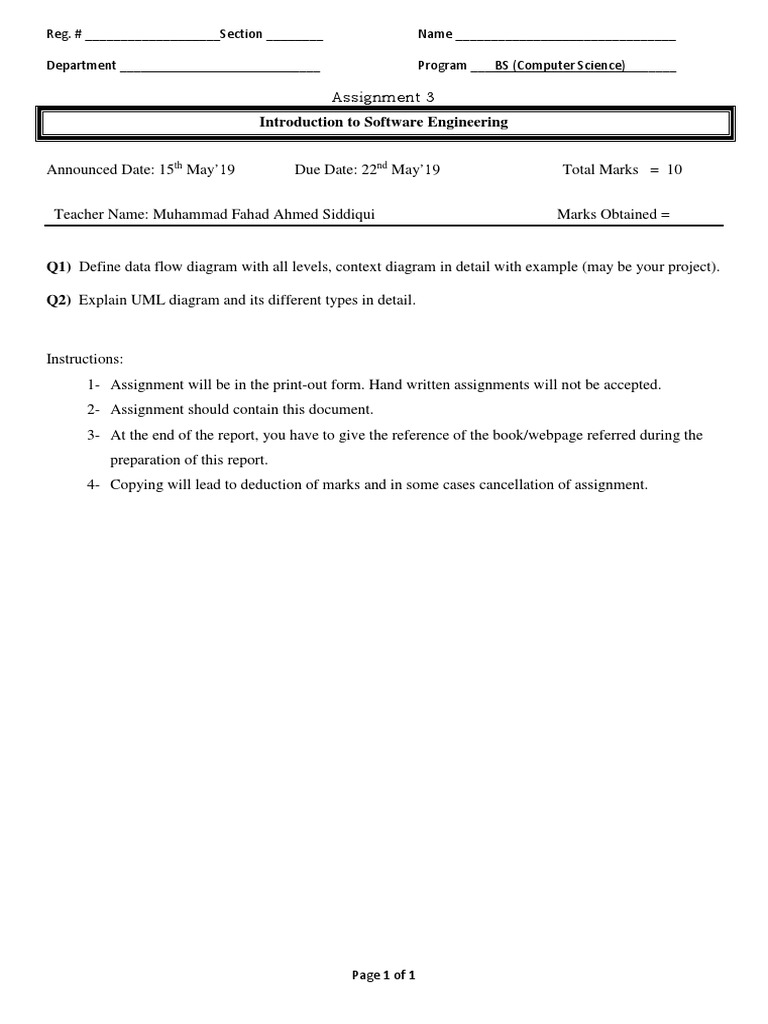 BSCS Assignment 3 | PDF