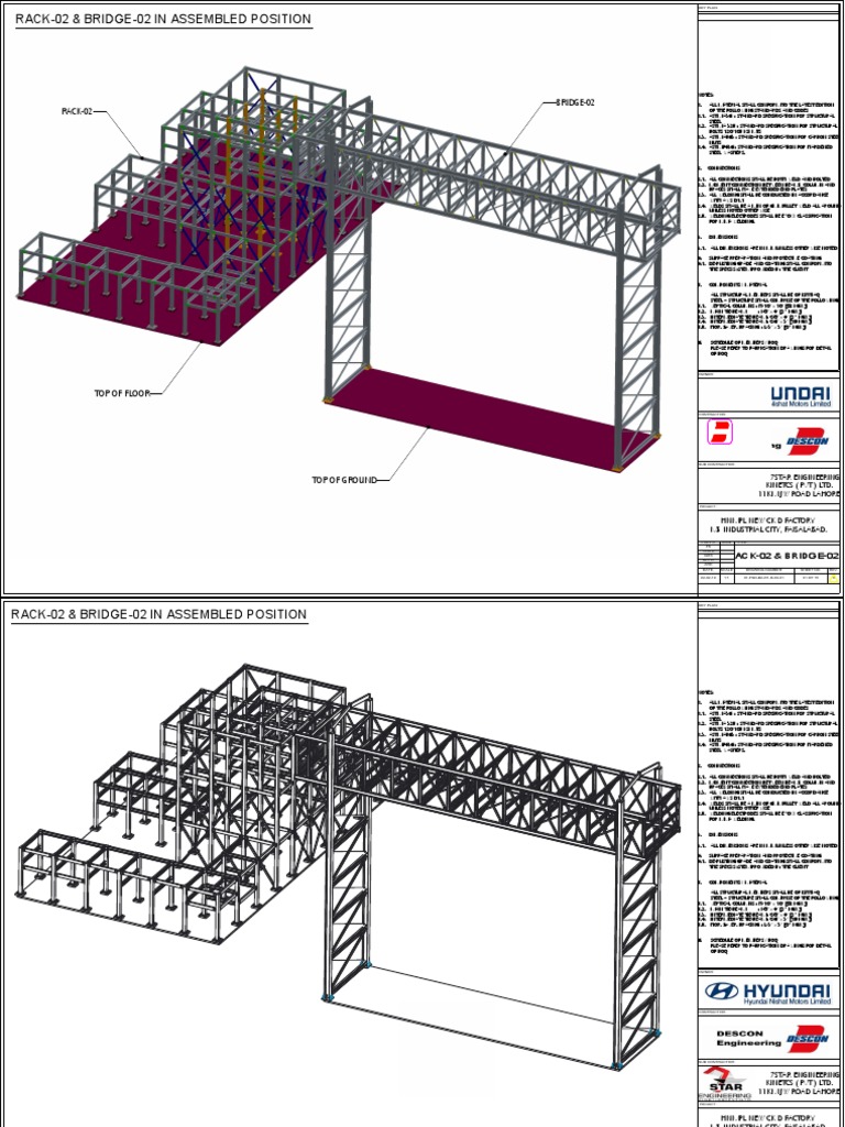Bridge Drawings | PDF | Welding | Construction