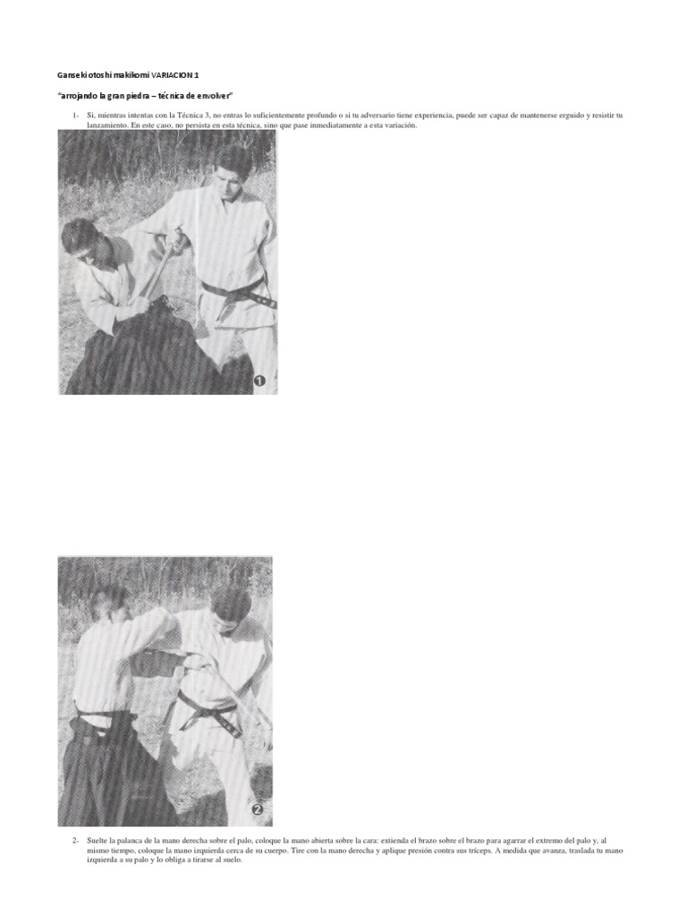 Ganseki Otoshi Makikomi VARIACION 1 PDF | PDF | Autosuperación | Historia