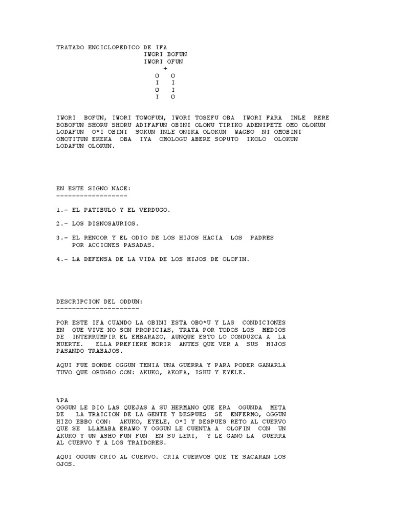 16 - Iwori Bofún | PDF | Religión étnica | Religión popular