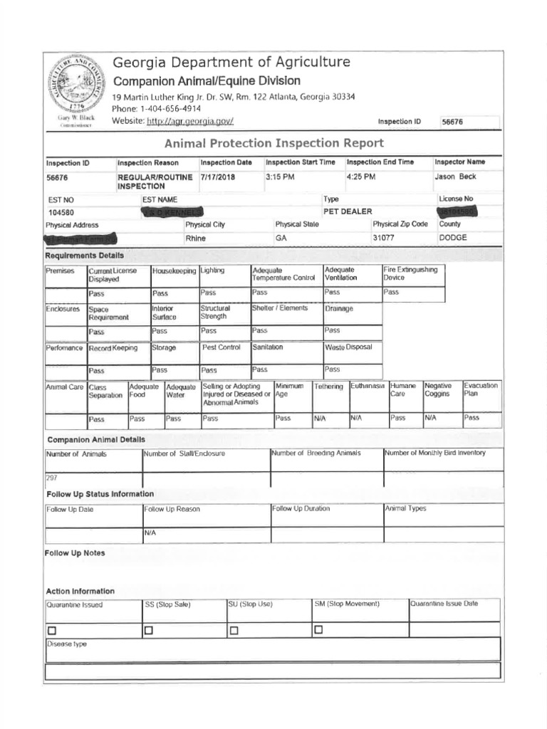 Georgia Dept of Agriculture Report | PDF