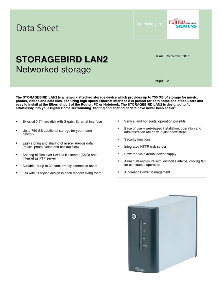 Manual Fujitsu Storagebird Lan2 320 GB PDF en 1286909 | PDF | Microsoft ...