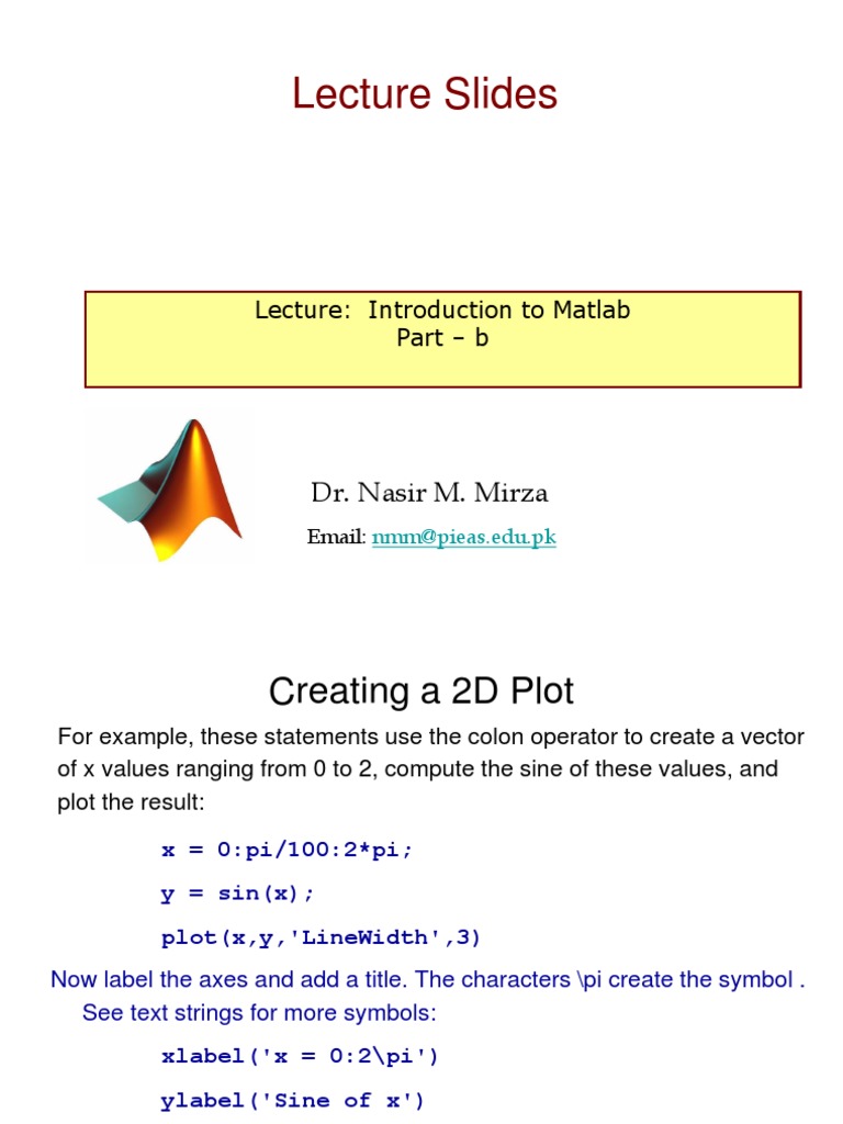 Lecture Slides Dr Nasir M Mirza Pdf Polynomial Cartesian Coordinate System