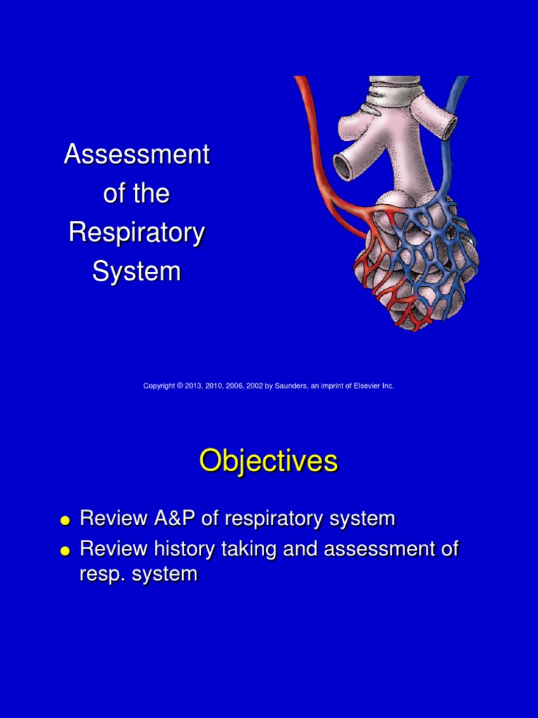 Assessment of The Respiratory System | PDF | Chronic Obstructive ...