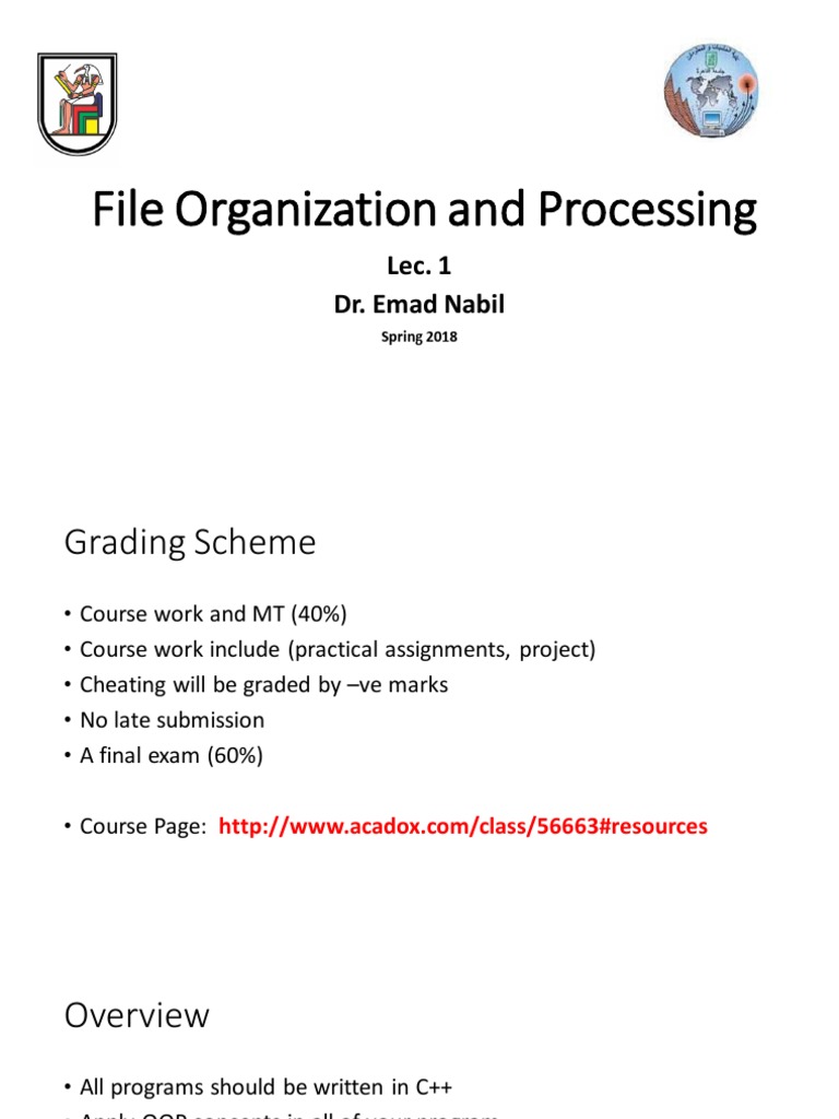 File Organization & Processing Guide | PDF | Floppy Disk | Computer ...