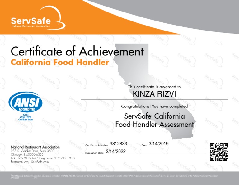Servsafe | PDF