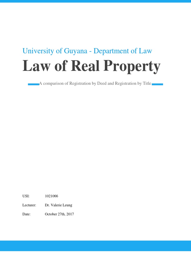 Real Property Assignment | PDF | Deed | Real Property