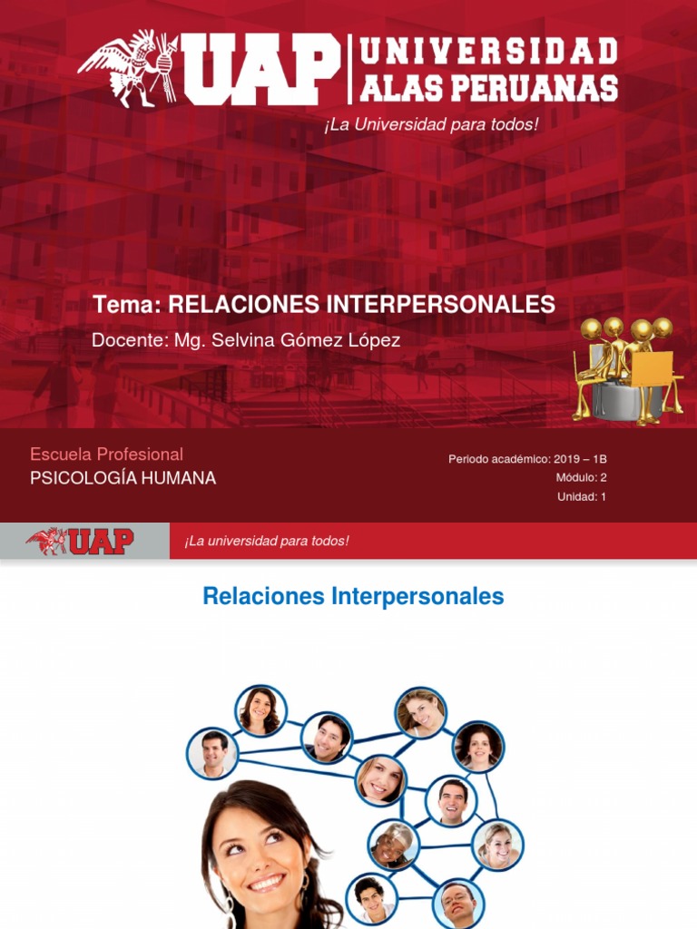 Semana 1 - Relaciones Interpersonales | PDF | Percepción | Información