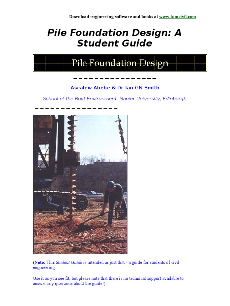 Pile Foundation Design | PDF | Deep Foundation | Geotechnical Engineering
