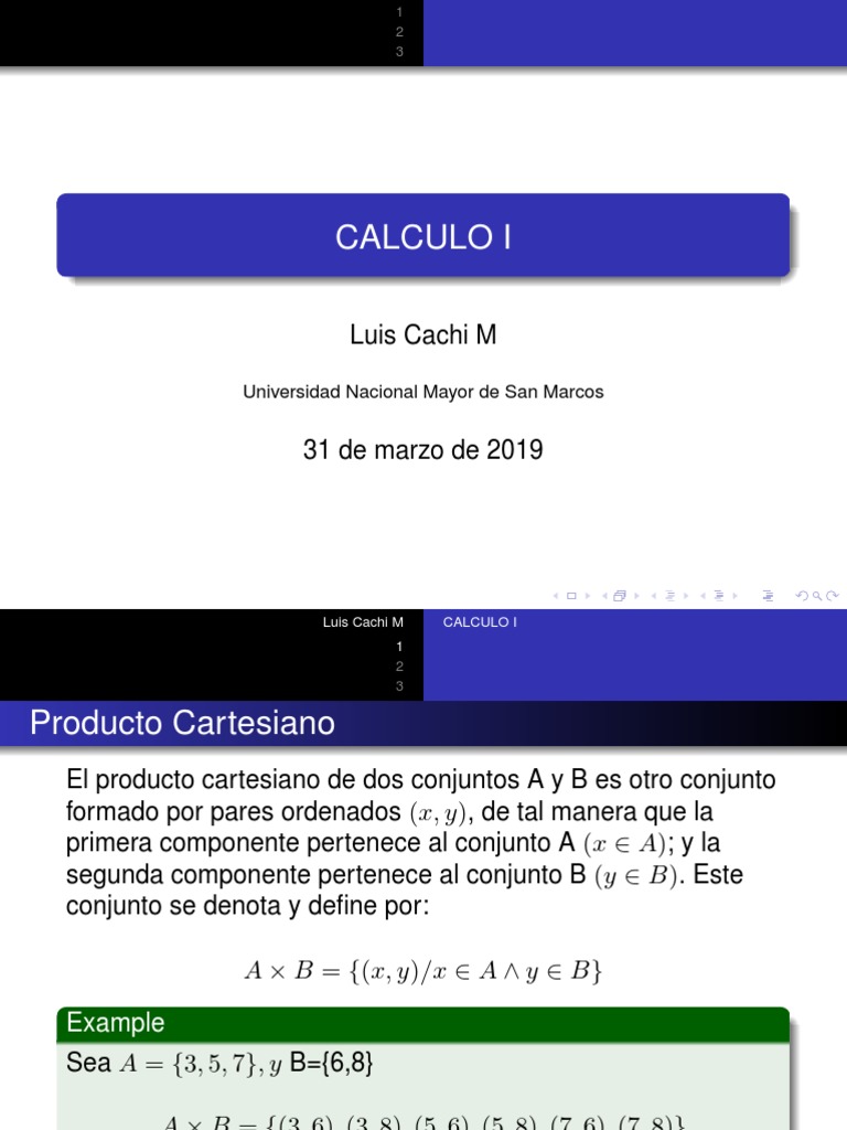 Primera Clase Calculo I | PDF | Conjunto (Matemáticas) | Geometría