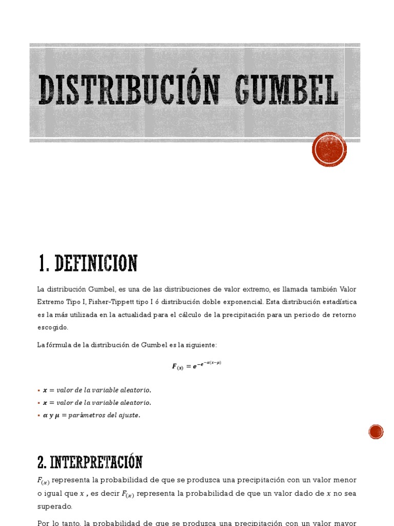 Distribución Gumbel | PDF