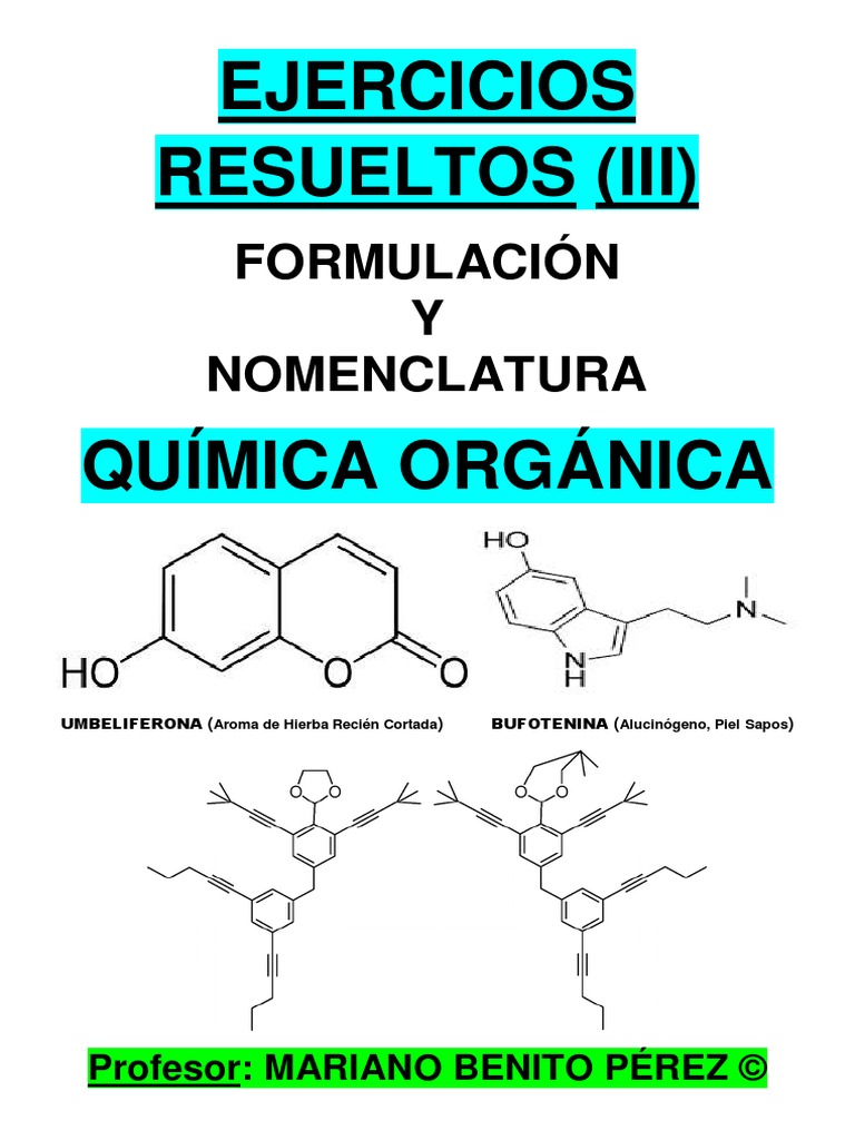 Formulaci N QO. Ejercicios Resueltos (III) - (Activo) | PDF ...