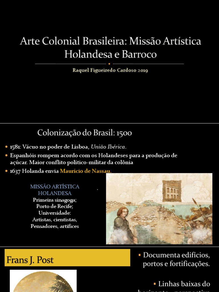Arte Colonial Brasileira: Barroco e Holandeses | PDF | Barroco | Pinturas