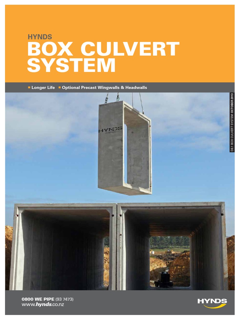 D8.1 Box Culvert System | PDF | Precast Concrete | Tunnel