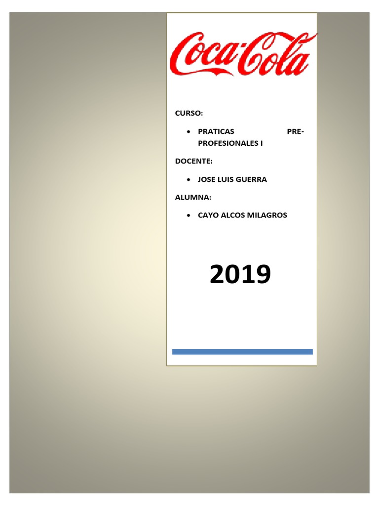 Cronograma Practicas PP I | PDF | Coca Cola | Marketing