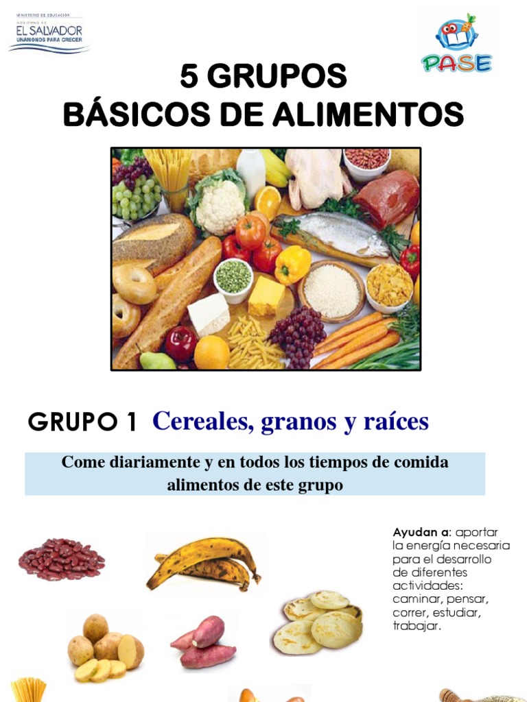 Lista De Grupos De Alimentos De Graos