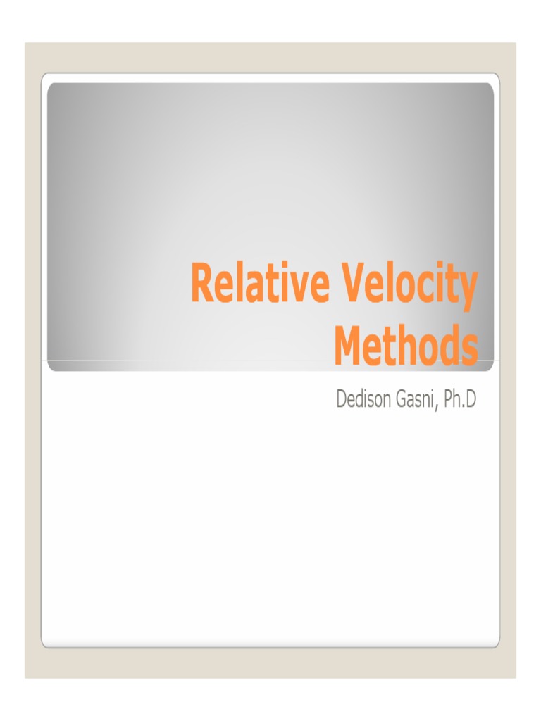 Relative Velocity Methods | PDF | Euclidean Geometry | Mechanical Engineering