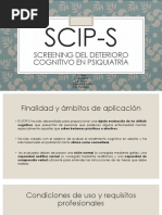 SCIP S. Screening Del Deterioro Cognitivo en Psiquiatria | PDF ...
